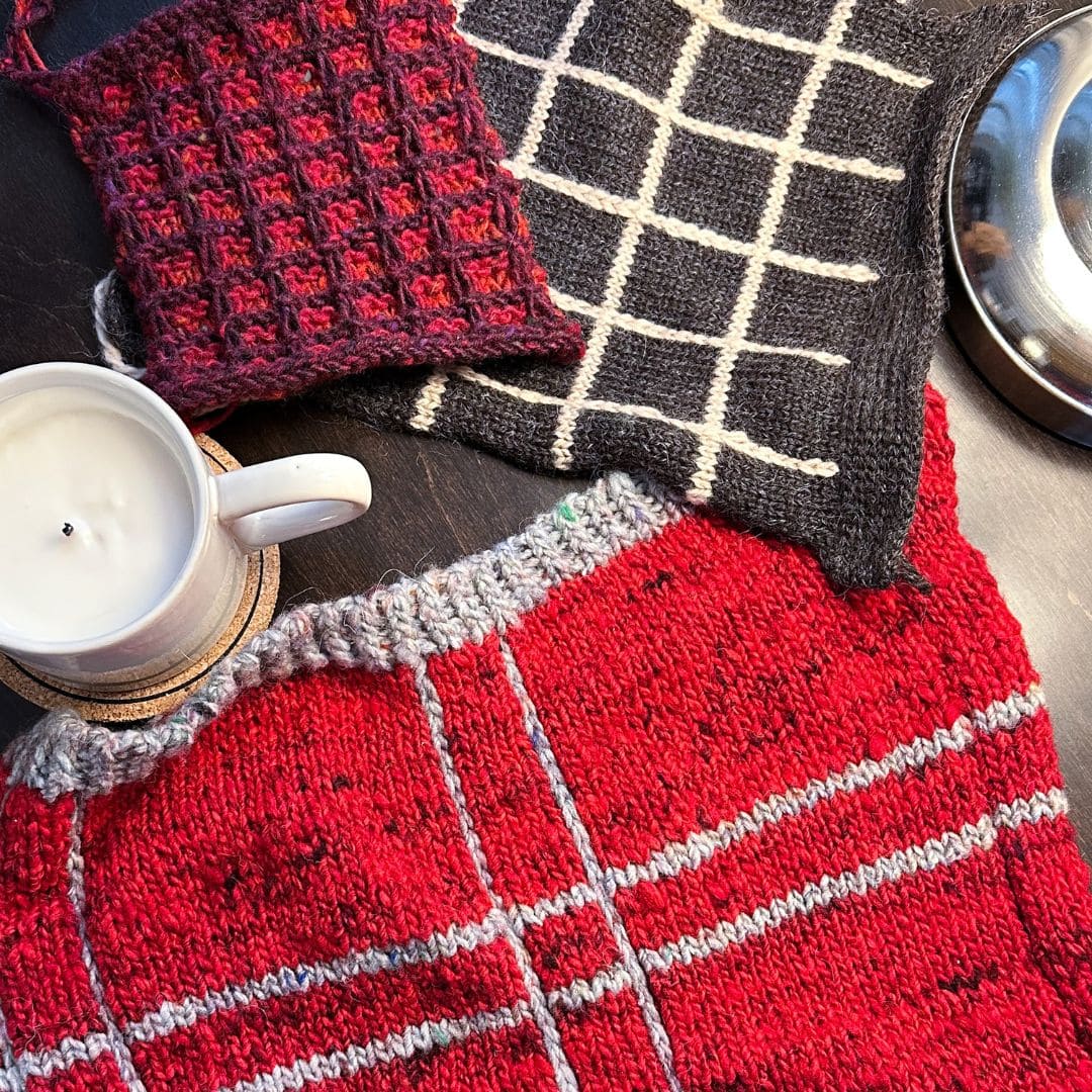 Les tartans et les quadrillés en tricot avec Sabrina (salon Olivier Br ...