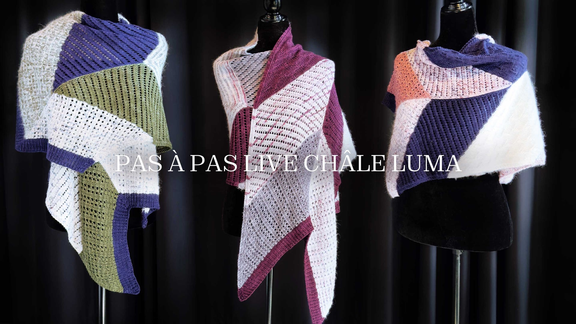 Pas à pas - Châle Luma – Boutique Madolaine